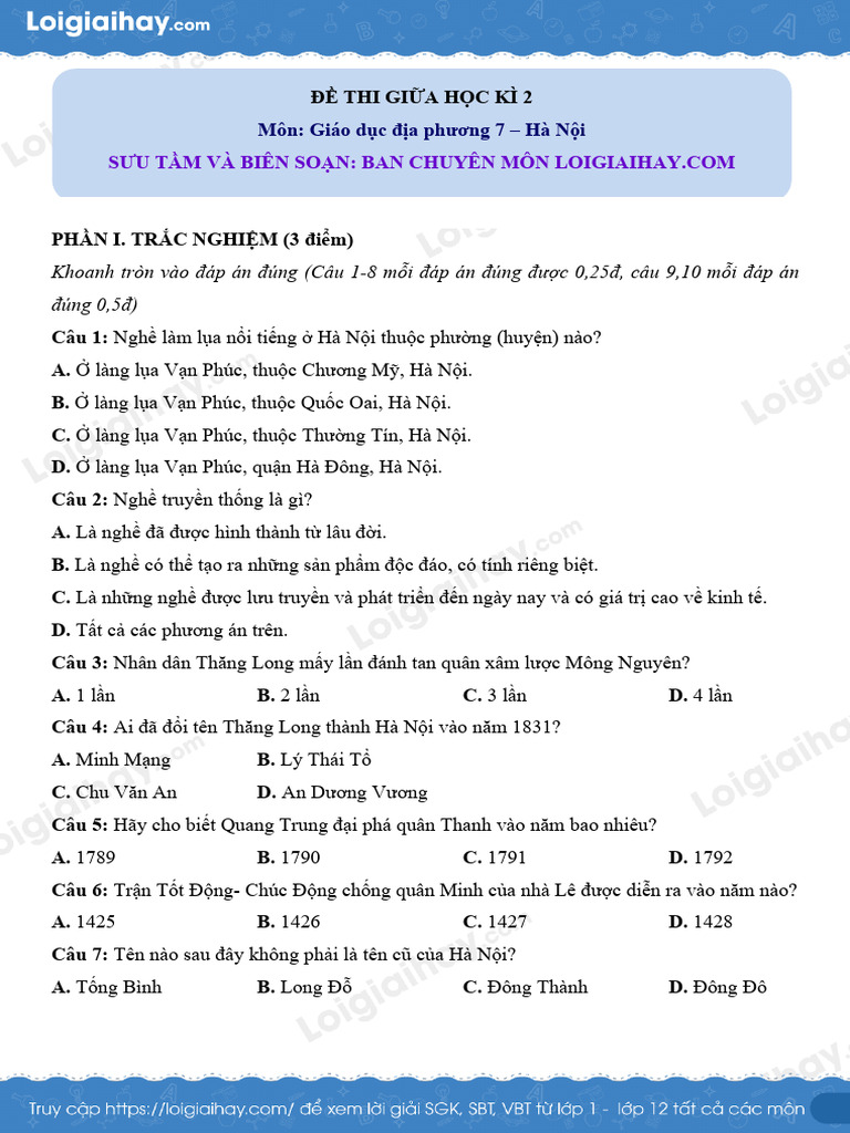 GDDP 7 Ha Noi 1740590459 | PDF