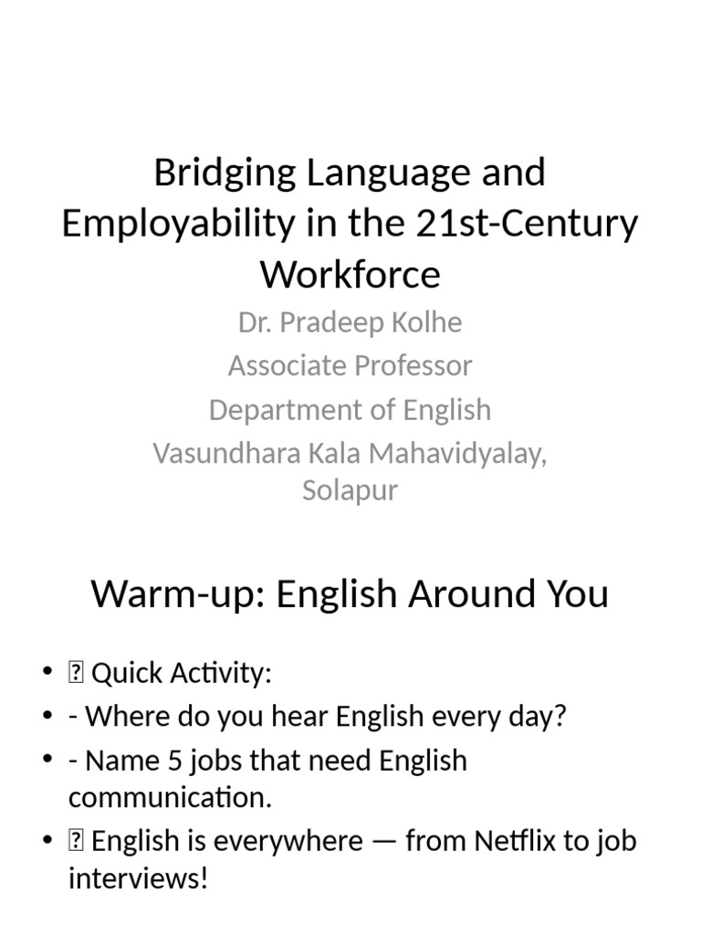 English Skills for 21st-Century Careers | PDF