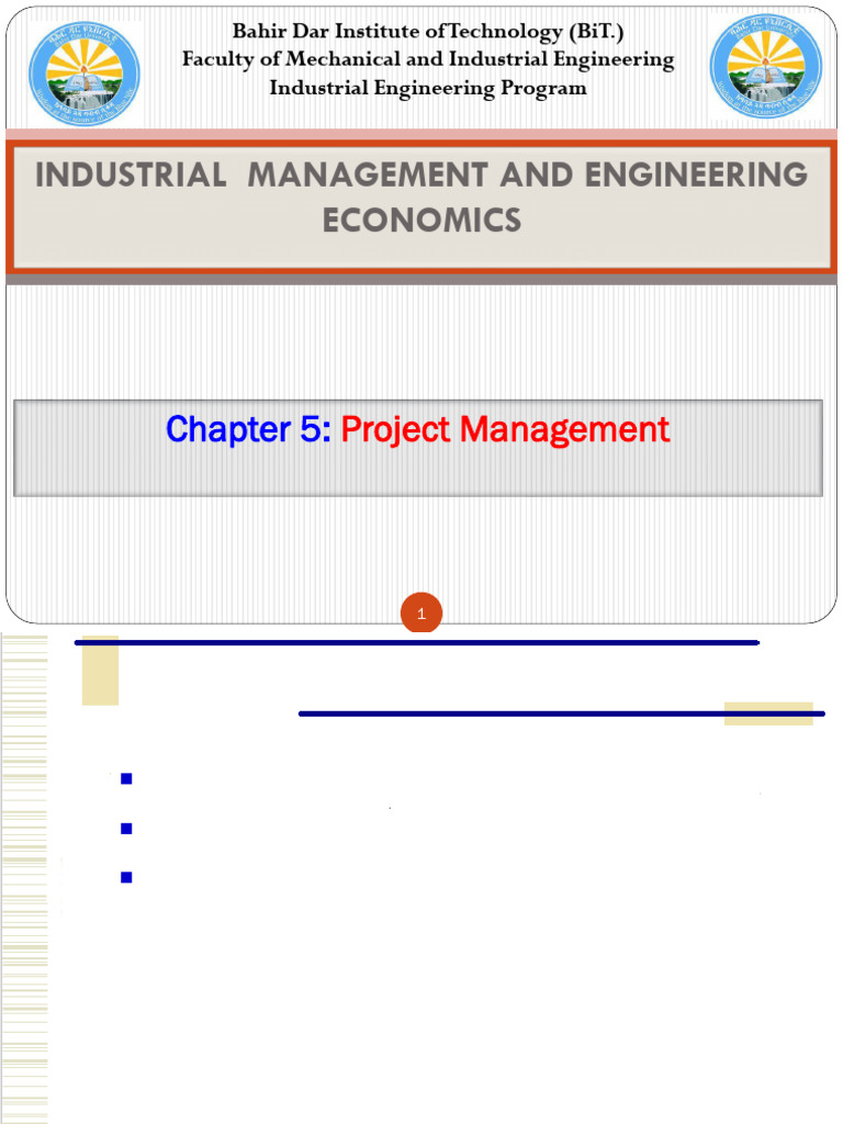 CHAPTER 5 Project Management Final | PDF | Project Management