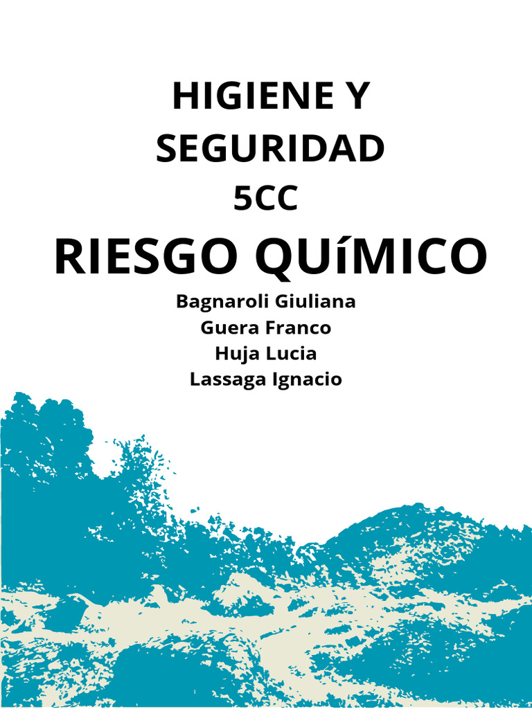 Higiene y Seguridad 5cc TP Riesgo Quimico | PDF | Agua | Vómitos
