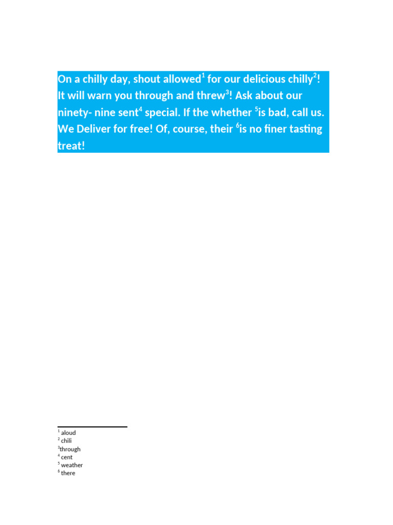 On A Chilly Day | PDF