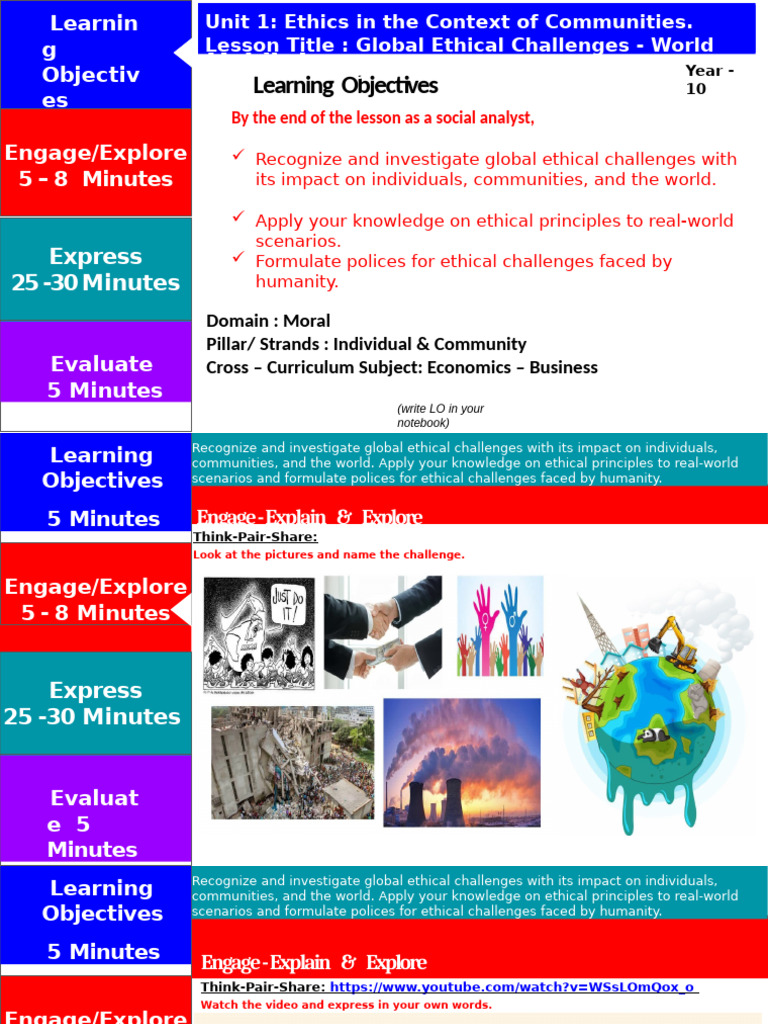Yr - 10 - Week - 5 - 6 - Global Ethical Challenges - World Moral ...