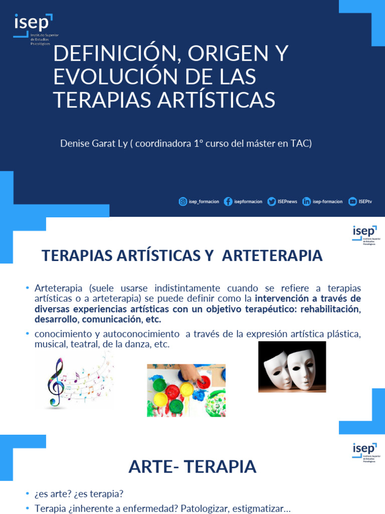 AR01.1. Presentación Definición, Origen y Evolución de Las TAC | PDF | Terapia artística ...