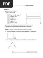 Tracer des cercles en Python avec Turtle | PDF