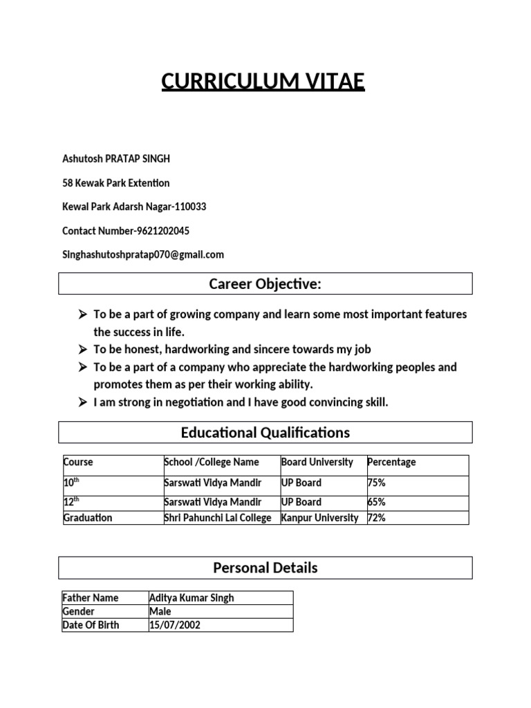 RESUME._1721772105110_Ashutosh_Pratap_Singh | PDF