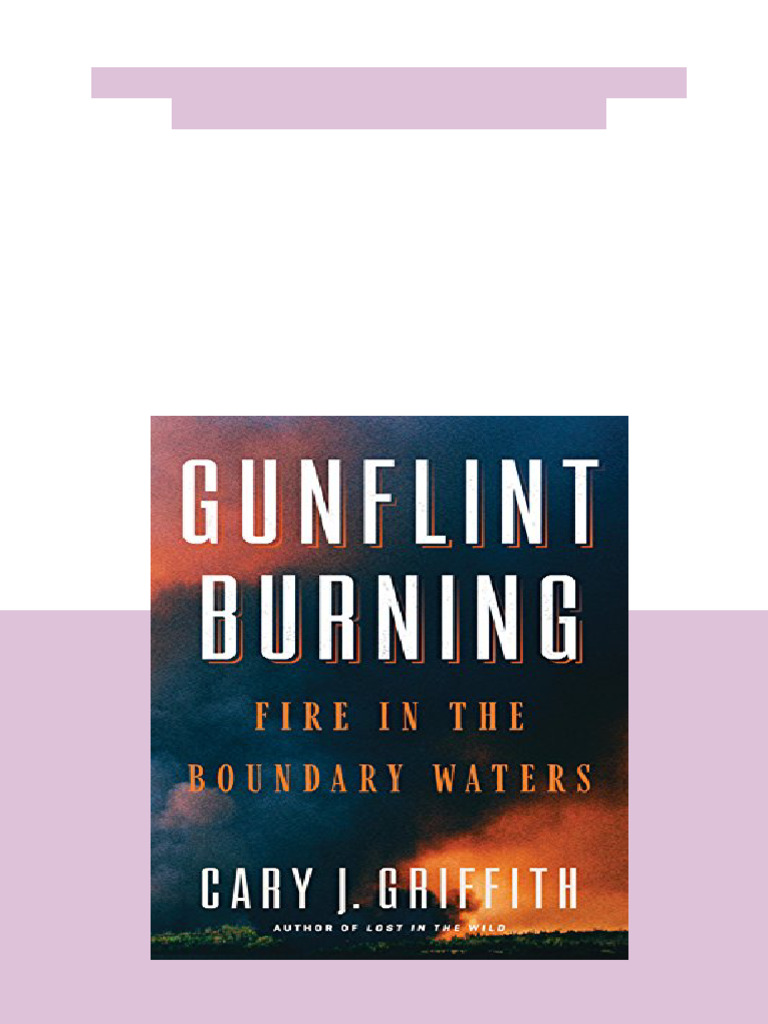 Gunflint Burning Fire in The Boundary Waters 1st Edition Cary J ...