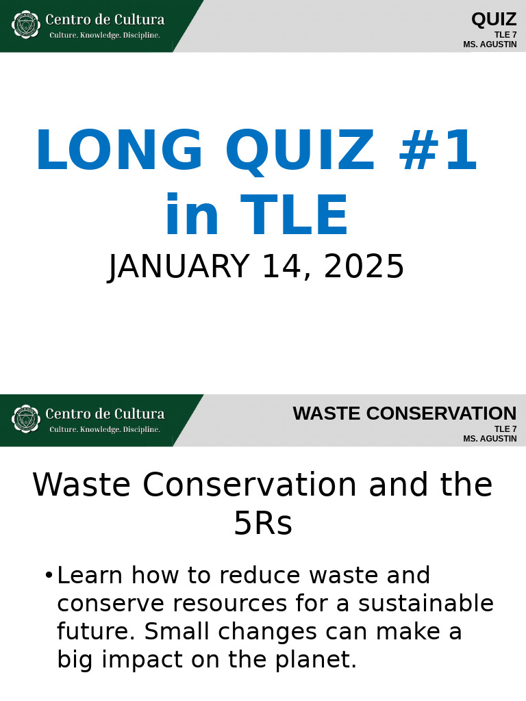 Waste Conservation and the 5Rs Guide | PDF | Waste | Reuse