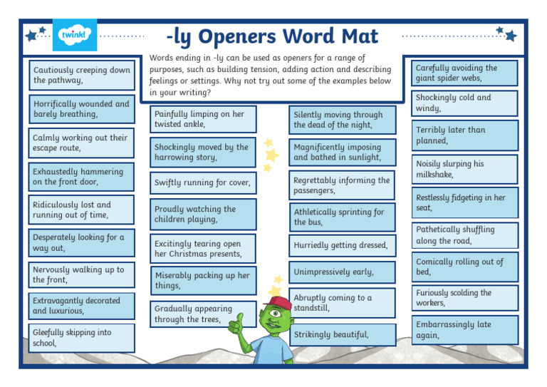 Ly Openers Word Mat | PDF