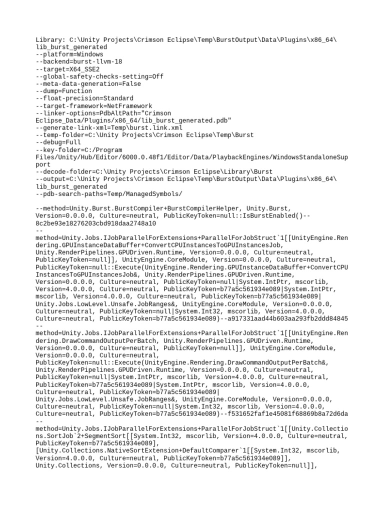 Lib Burst Generated | PDF | Unity (Game Engine)