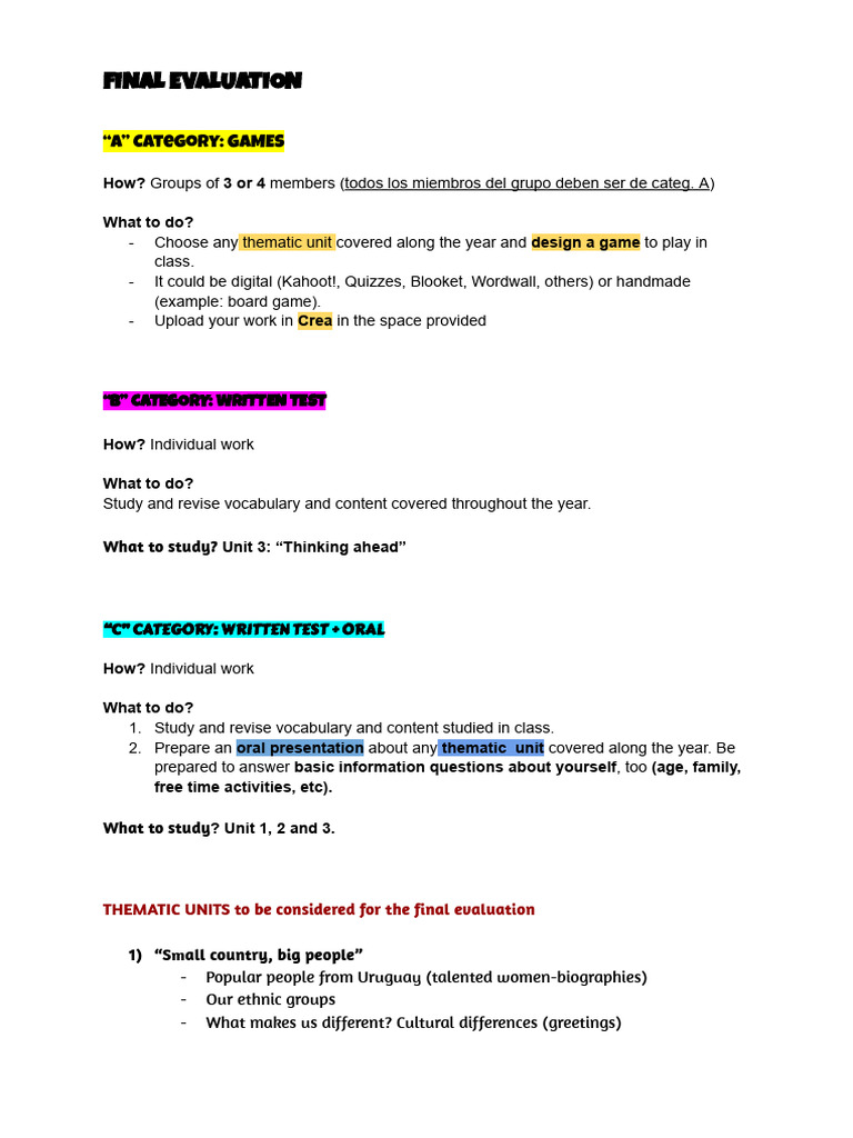 l63 - Final Evaluation 1ºems | PDF