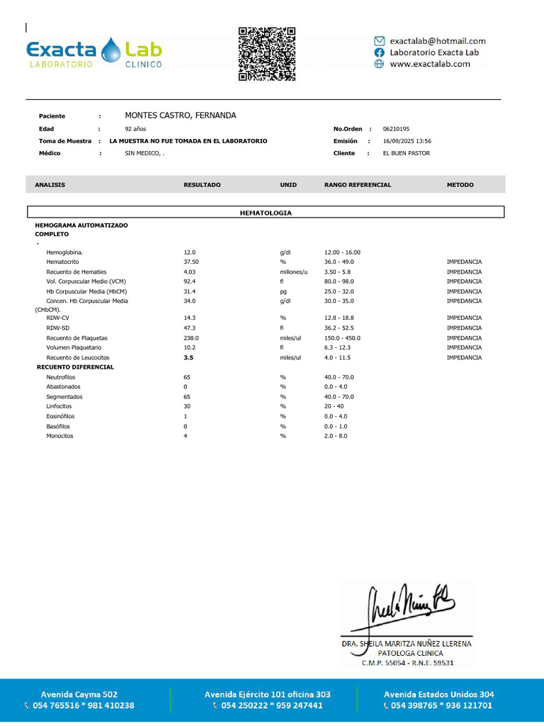 Montes Fernanda | PDF | Hematología | Anatomía