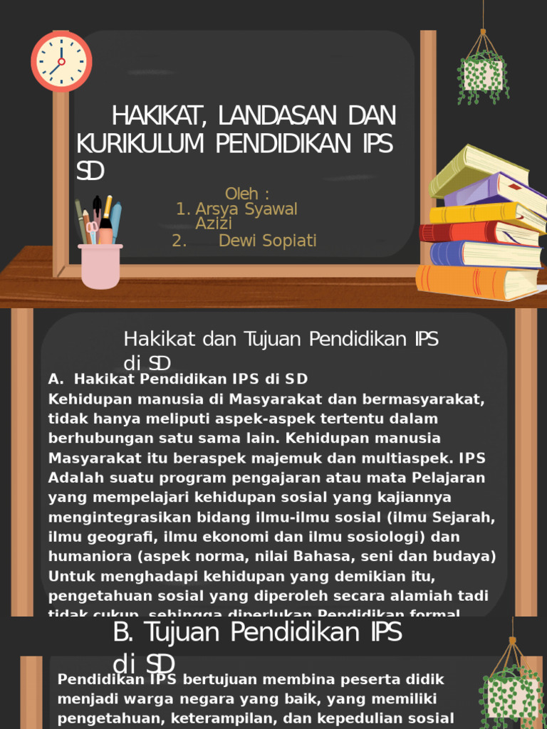 Kurikulum Pendidikan IPS SD: Hakikat dan Landasan | PDF