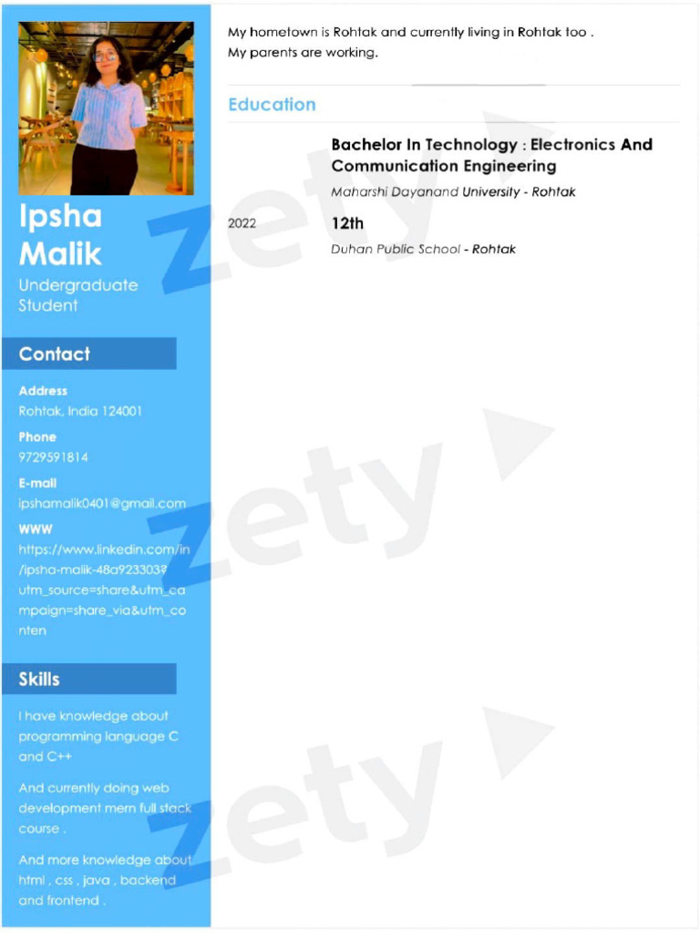 Ipsha Resume | PDF