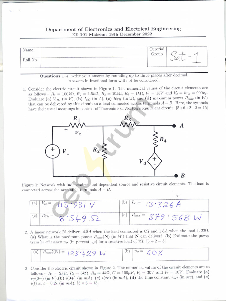 MidSem Solution 1 | PDF