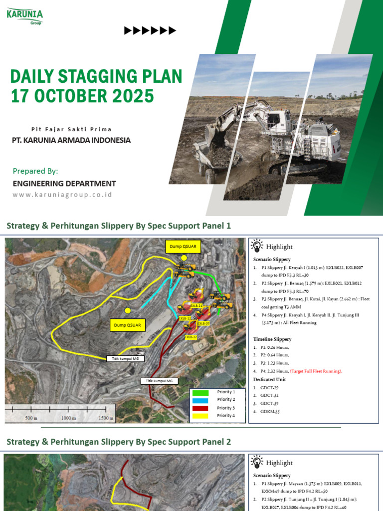 Daily Staging Plan for October 17, 2025 | PDF | Coal