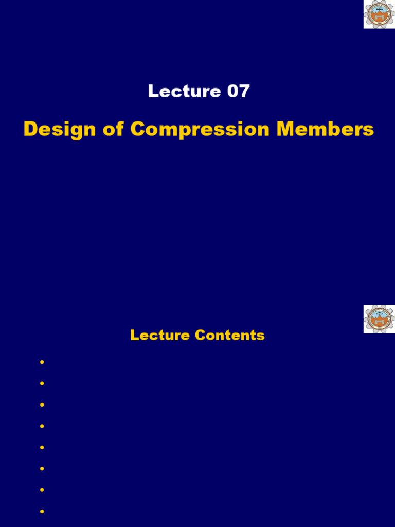 Compression Member Design in Steel Structures | PDF | Buckling | Beam ...