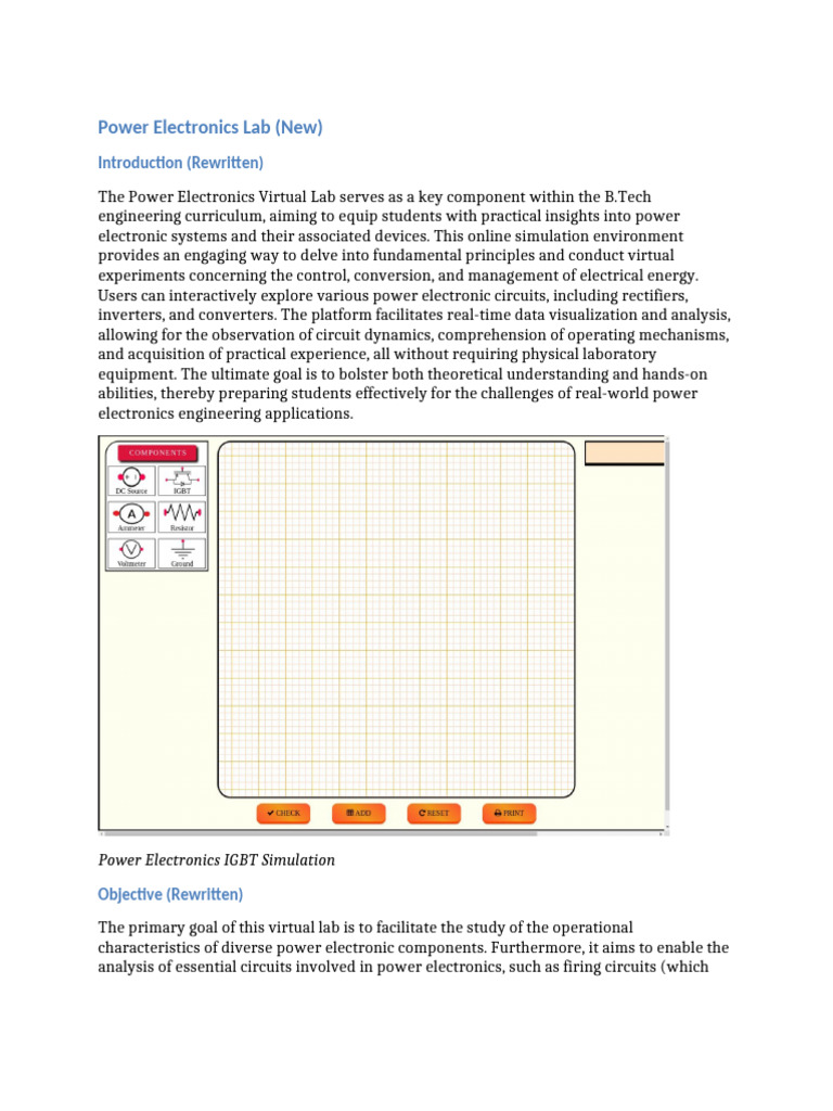 Electrical Engineering Labs Report | PDF | Power Electronics | Power Inverter