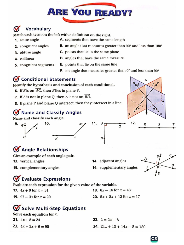 Ch.3 Geometry Gr8 | PDF