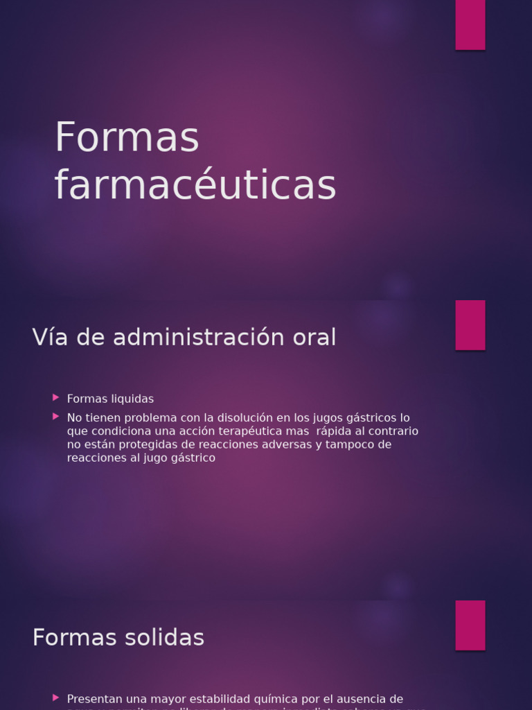 Formas farmacéuticas orales: líquidos y sólidos | PDF | Tableta ...