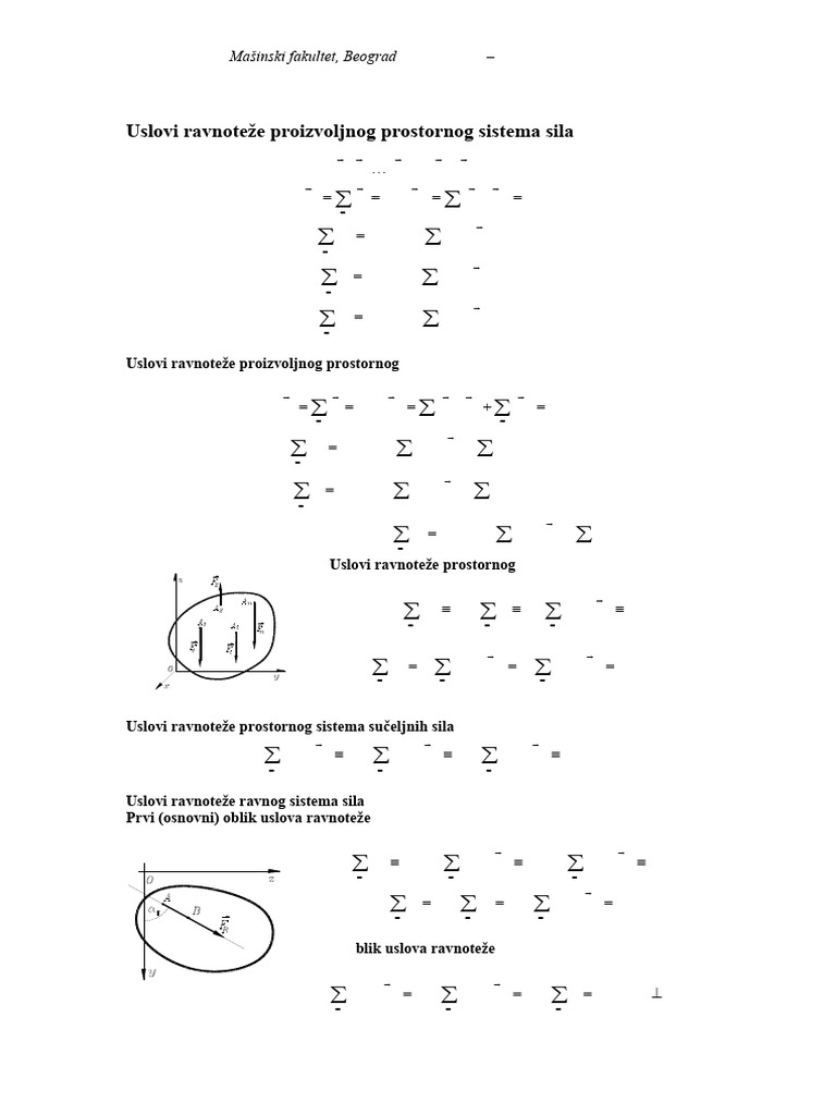 Ravnoteza - Mehanika | PDF