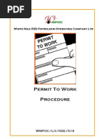 Contractor Permit To Work | PDF | Safety | Occupational Safety And Health