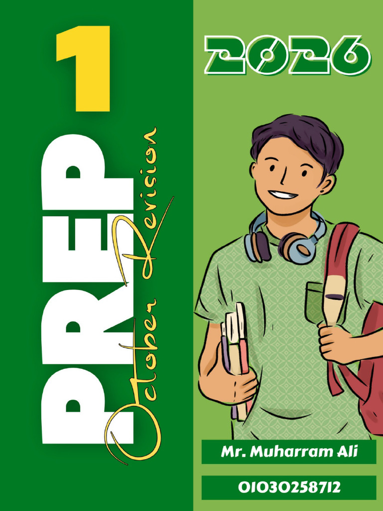 Prep 1 - October Revision | PDF