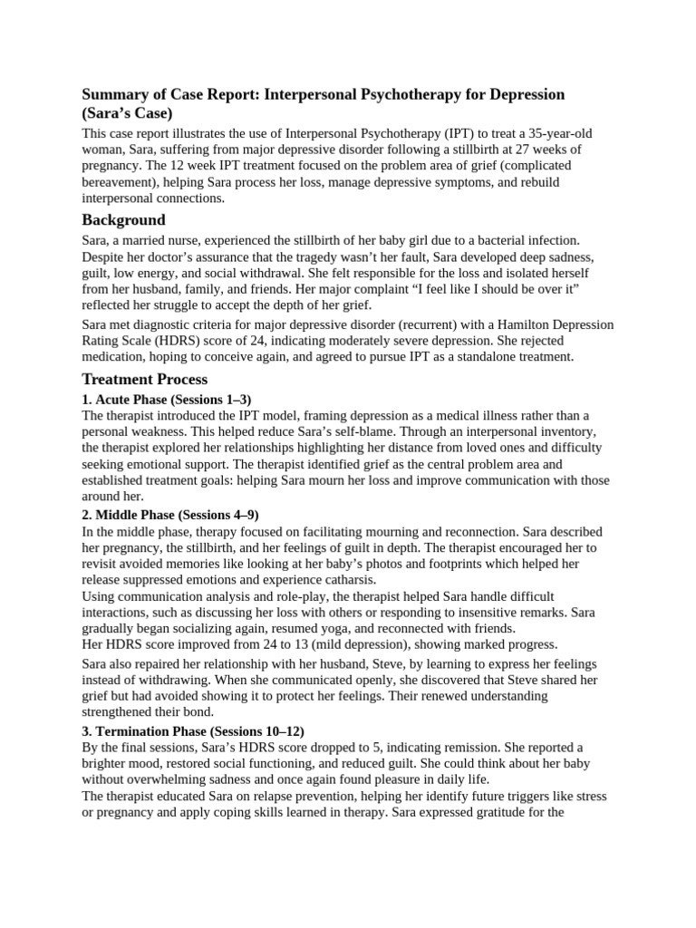 Summary Yy 22 | PDF | Major Depressive Disorder | Grief