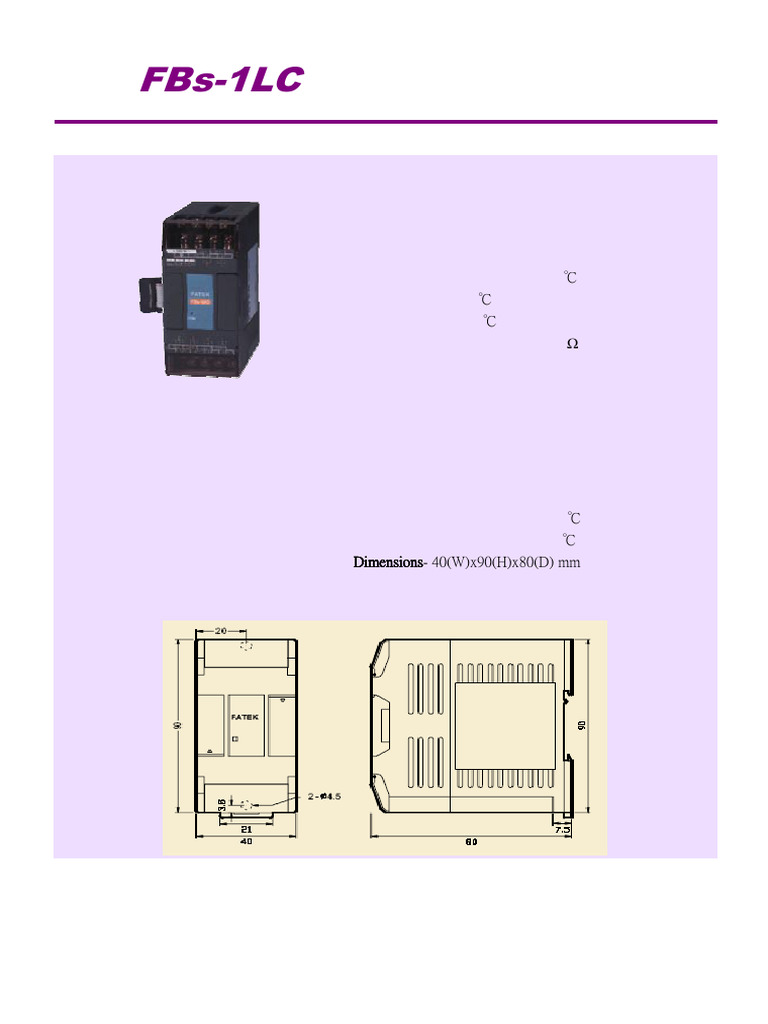 FBs 1LC DataSheet | PDF | Computer Engineering | Electrical Engineering