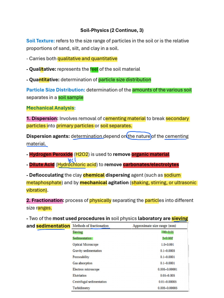 Soil-Physics Lec 5,6 | PDF | Soil | Earth Sciences