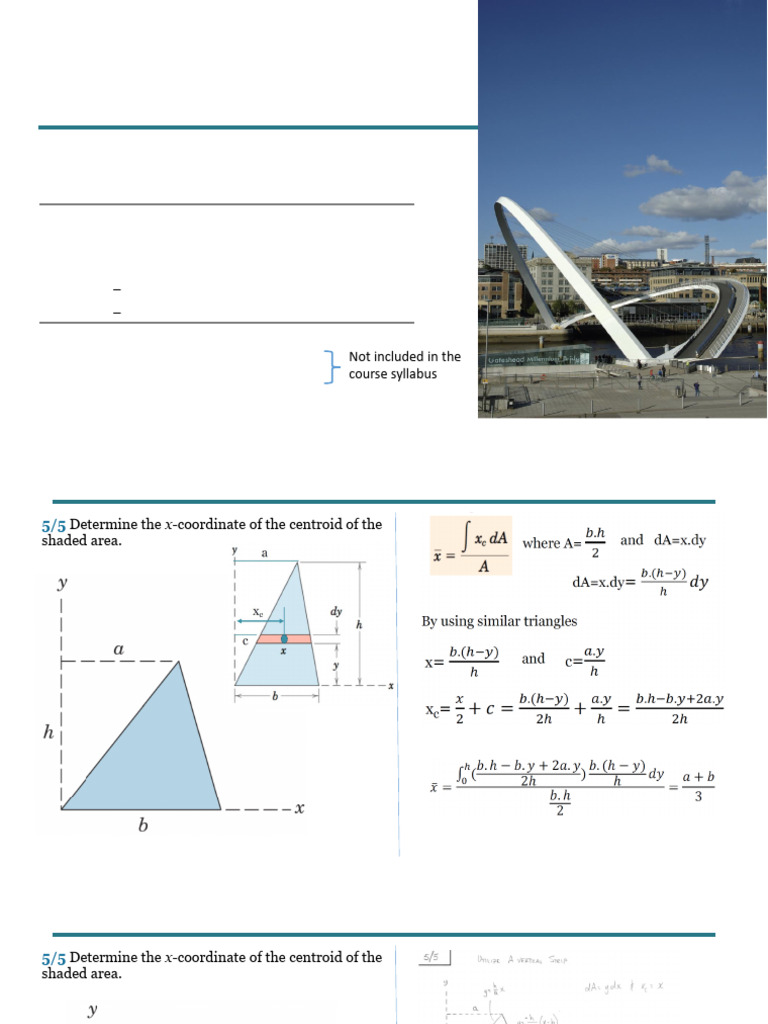 Chapter 05 (Distributed Forces - Centroids & Beams) - Tutorial Problems ...