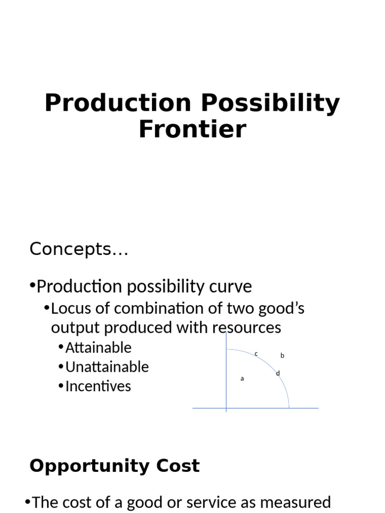 Production Possibility Curve | PDF | Economic Equilibrium | Supply ...