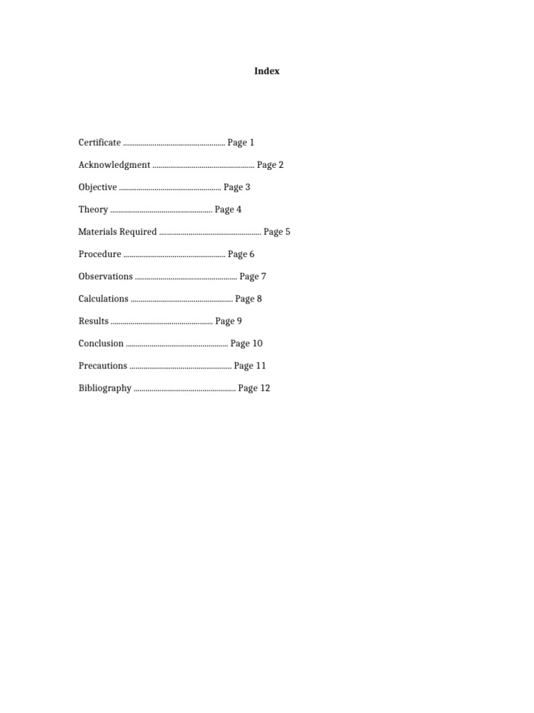 Index Page Prince Daharwal | PDF