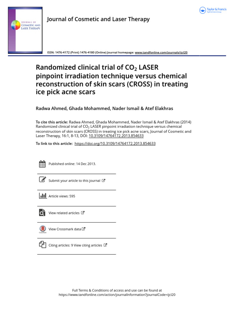 Randomized Clinical Trial of CO2 LASER Pinpoint Irradiation Technique ...