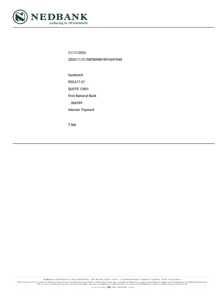 Proof of Payment | PDF