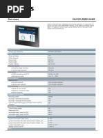 SIMATIC HMI MTP1200 Data Sheet | PDF | Usb Flash Drive | Memory Card