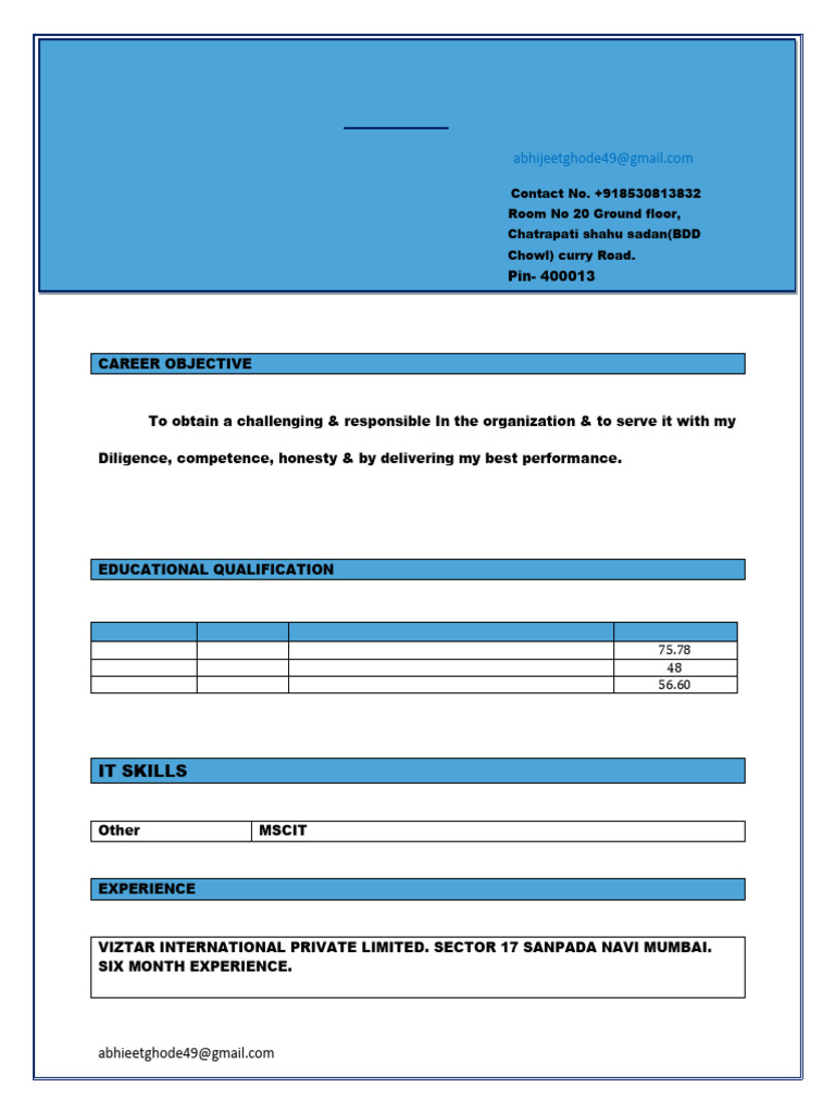 Yogesh Resume 1 | PDF
