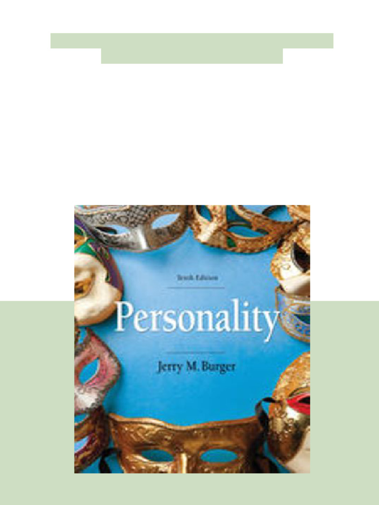 Test Bank For Personality, 10th Edition Jerry M. Burger Available All ...