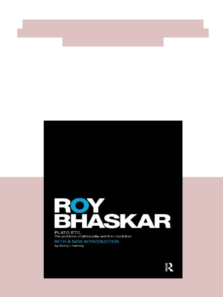(Ebook) Plato Etc: The Problems of Philosophy and Their Resolution by Roy Bhaskar ISBN ...