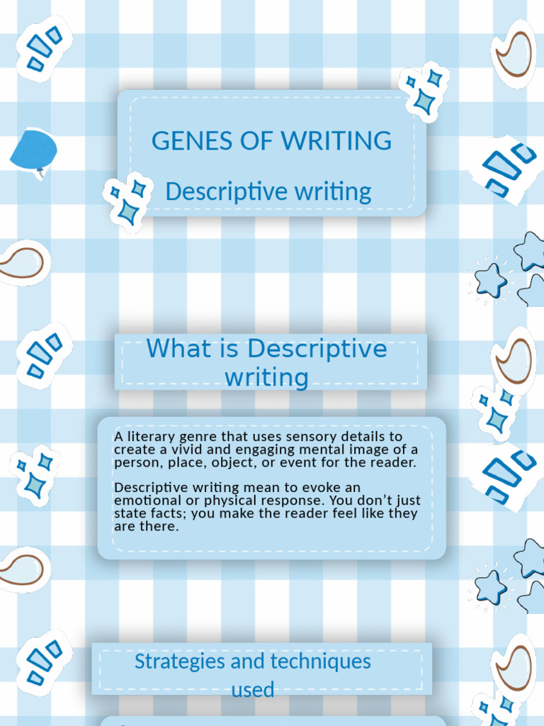 Mastering Descriptive Writing Techniques | PDF