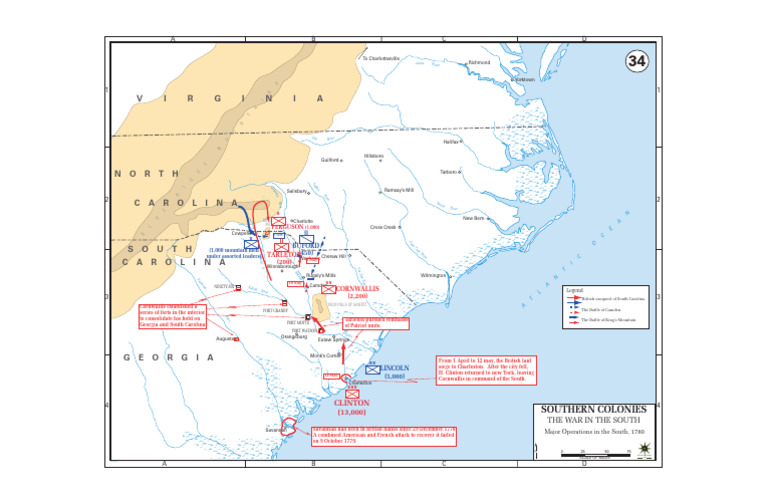 The War in The South, 1780 | PDF | American Revolution | American ...