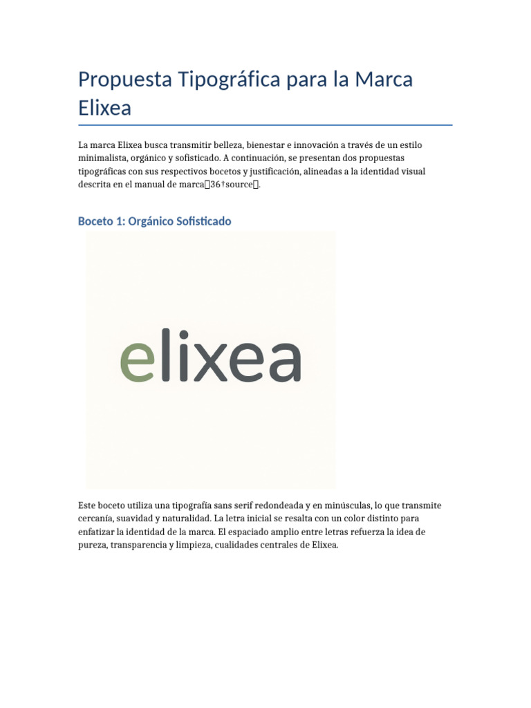 Propuesta Tipografica Elixea | PDF