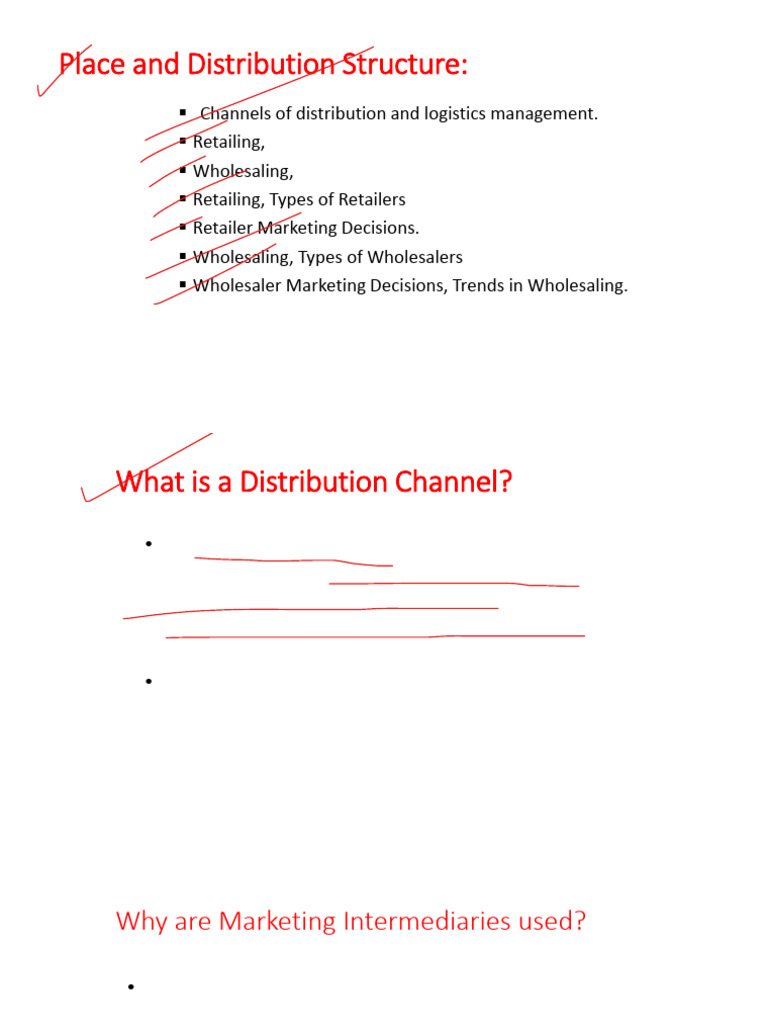Marketing-5 (Place & Distribution) | PDF | Retail | Big Box Store