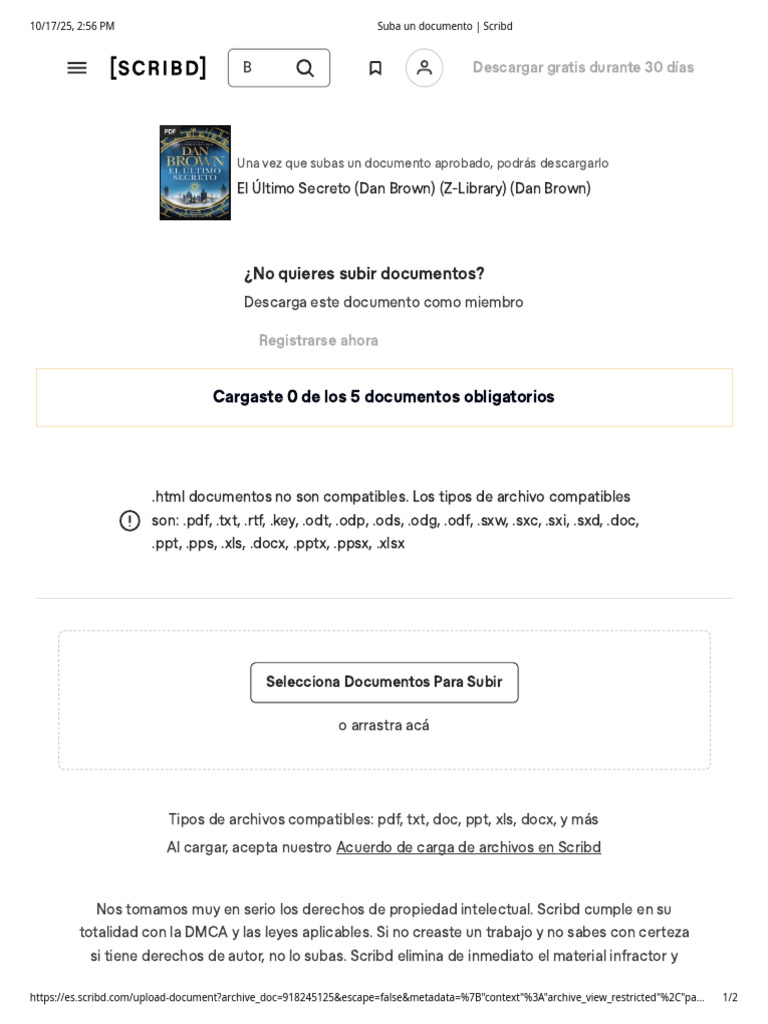 Suba Un Documento - Scribd | PDF | Scribd