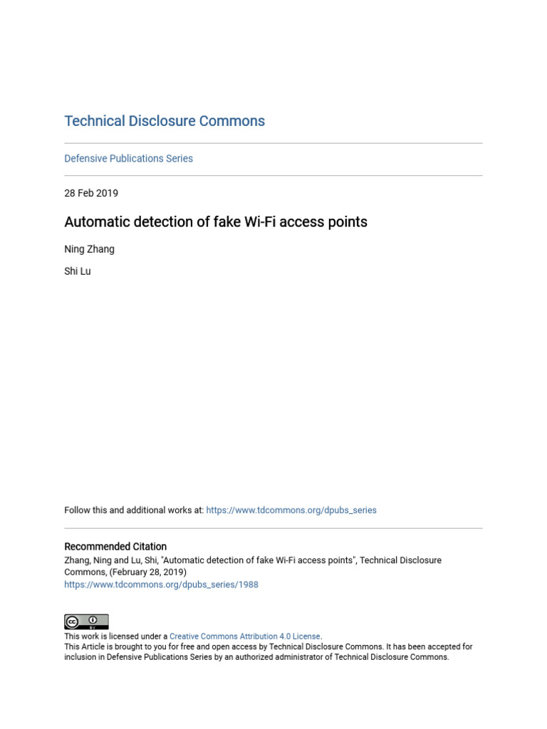 Detecting Fake Wi-Fi Access Points | PDF | Wireless Access Point | Wi Fi
