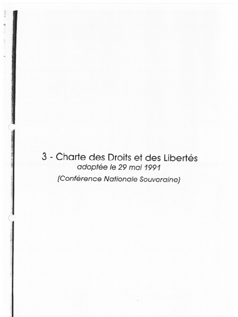 Charte Des Droits Et Libertes | PDF
