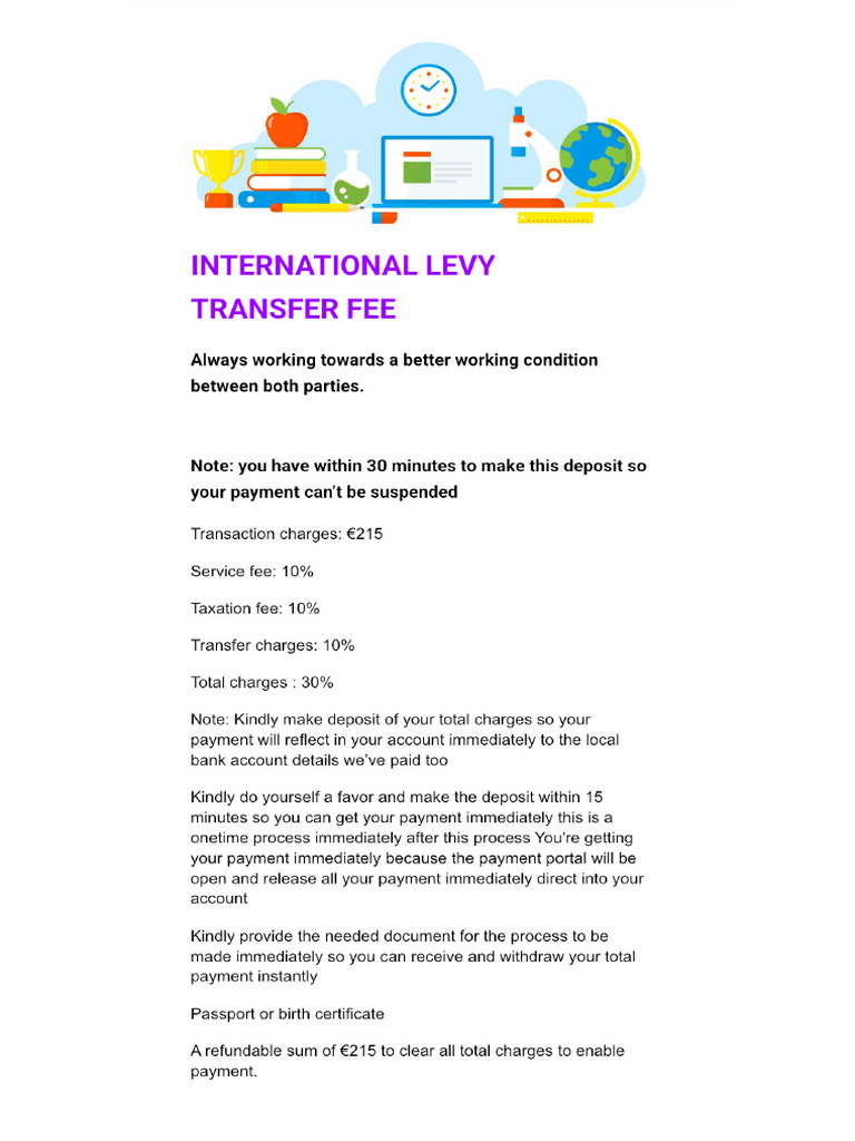 International Levy Transfer Fee | PDF