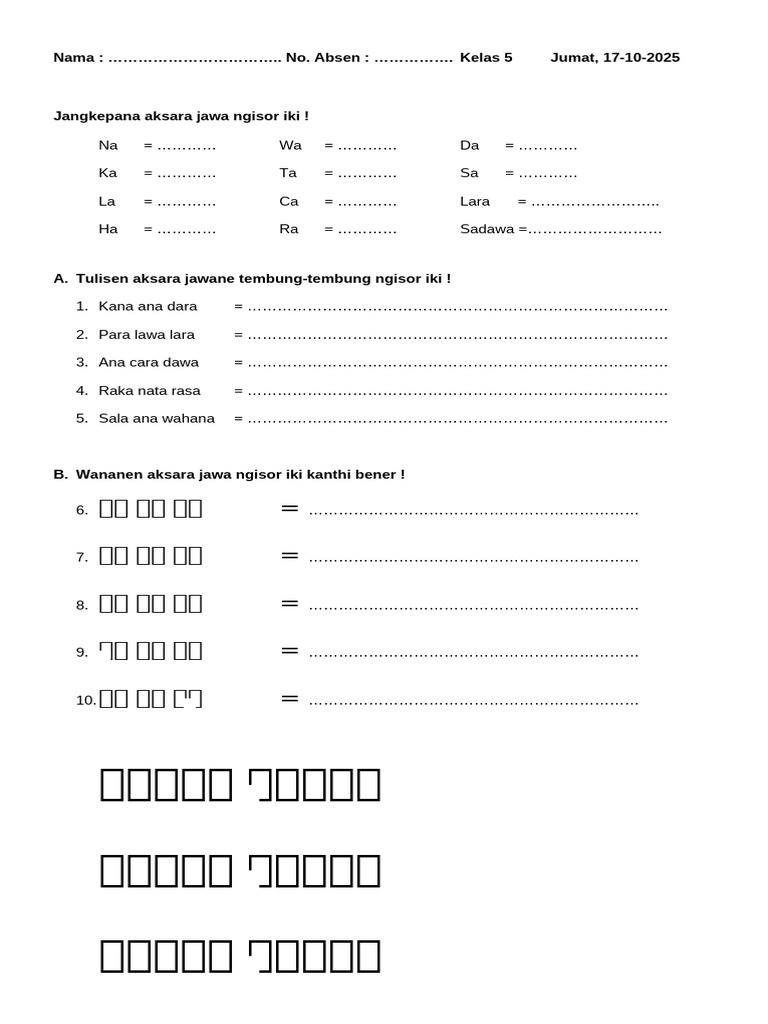 Materi Bhs Jawa-Aksara Jawa | PDF