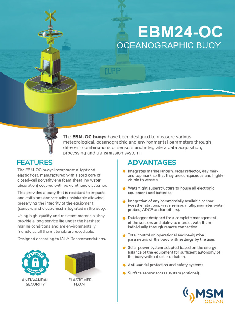 EBM24-OC Oceanographic Buoy Overview | PDF | Radar