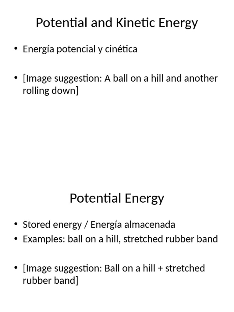 Potential and Kinetic Energy Presentation | PDF