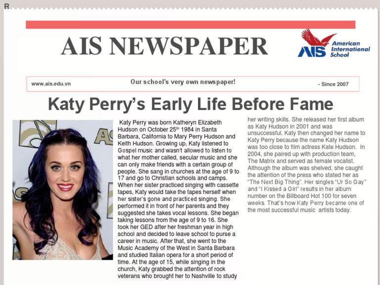 Katy Perry's Childhood and Early Career | PDF | Poetry